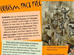 Cubism Fact File | Teaching Resources