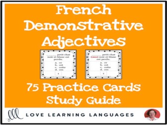 French Demonstrative Adjectives BUNDLE | Teaching Resources