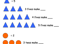 Counting in multiples of 2, 5 and 10 Worksheet | Teaching Resources