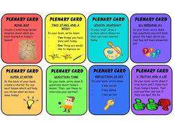 Plenary Cards | Teaching Resources