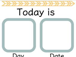 Changeable Calendar Display | Teaching Resources