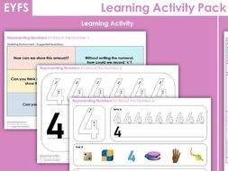 EYFS All About the Number 4 Learning Activity | Teaching Resources