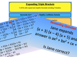 Expanding Triple Brackets | Teaching Resources