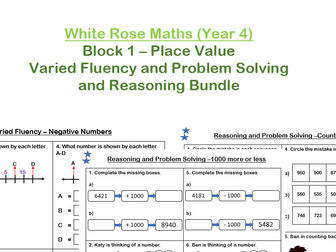 White Rose Maths - Year 4 - Place Value - Partitioning (Varied Fluency ...