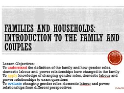 AQA Sociology Families & Households: Introduction to the Family and ...