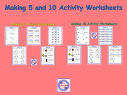 Making 5 and 10 Activity Worksheets | Teaching Resources