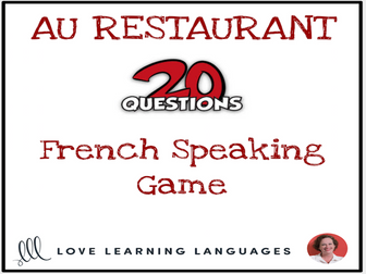 French 20 Questions Speaking Games - BUNDLE | Teaching Resources