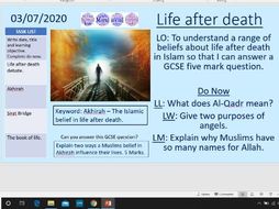 Akhirah (Life after death) - Islam | Teaching Resources