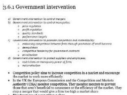 Edexcel A-level Economics Unit 3.6 Government intervention | Teaching ...