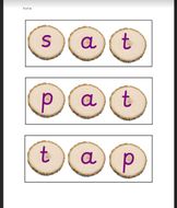 Phase 2 CVC words on logs | Teaching Resources