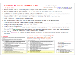 German IB Ab Initio - Paper 2 writing guide | Teaching Resources