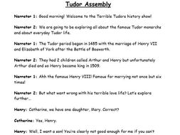 Tudor Assembly Script! | Teaching Resources