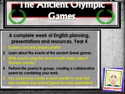 Ancient Greek Poetry Week - the first Olympics | Teaching Resources
