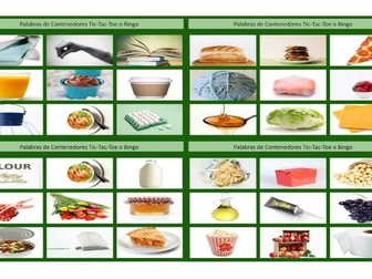 Container Words 6 Spanish Photo Game Bundle | Teaching Resources