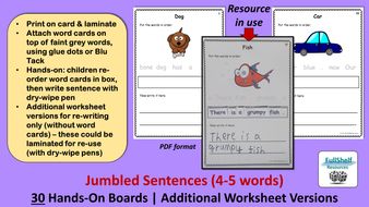 Basic Sentences KS1 | Teaching Resources