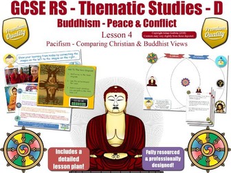 Pacifism - Buddhism & Christianity (GCSE Lesson Pack) [Religious ...