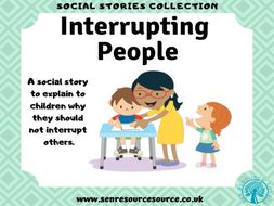 Interrupting People Social Story | Teaching Resources