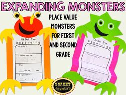 Place Value Monsters for Year 2,3 and 4 | Teaching Resources