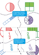 Equivalent Fractions | Matching Puzzle | Teaching Resources