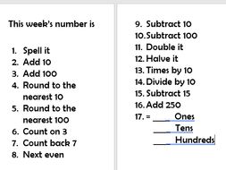 Y3 - Maths Challenge Display | Teaching Resources