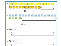 Finding the difference using a numberline | Teaching Resources