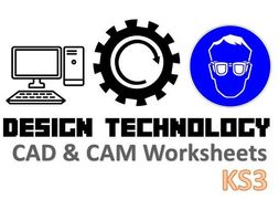 KS3 Design Technology CAD CAM Worksheets | Teaching Resources