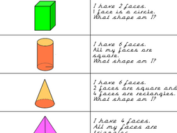 2D shapes on 3D shapes | Teaching Resources