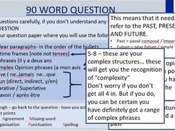 How to answer a 90 word Essay | Teaching Resources