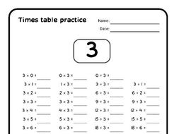 Times table practice pages | Teaching Resources