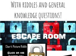 INTERACTIVE ESCAPE ROOM! (Riddles and General Knowledge Questions ...