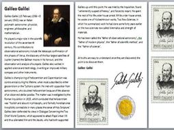 Galileo Galilei Activity Pack | Teaching Resources