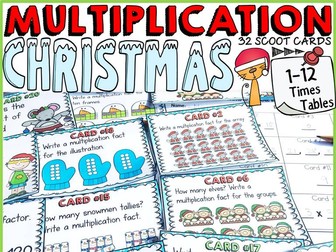 CHRISTMAS MATH SCOOT (TASK CARD) ACTIVITIES BUNDLE | Teaching Resources