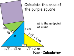 Pythagoras problem solving questions | Teaching Resources