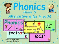 Phonics Phase 5 Alternative Pronunciation - a (as in path) | Teaching ...