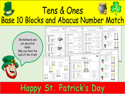 St Patrick's Day:Place Value Tens/Ones, Partition, Abacus/Numbers ...