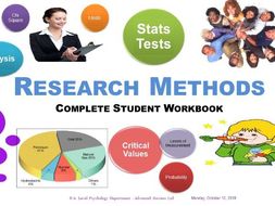 Paper 2 - RESEARCH METHODS Complete Student Workbook | Teaching Resources