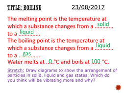 Boiling - complete lesson (KS3) | Teaching Resources