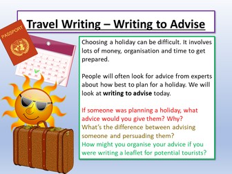 Travel Writing | Teaching Resources
