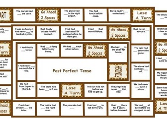 Past Perfect Tense 6 English Legal Text Game Bundle | Teaching Resources