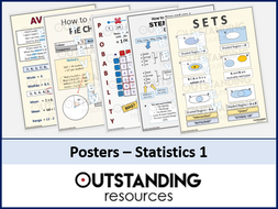 Maths Posters - Pie Charts, Probability, Averages, Sets and Stem & Leaf ...