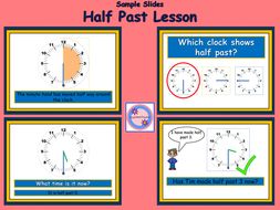 Time - Half Past Complete Lesson | Teaching Resources