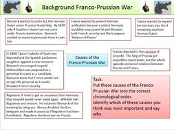 German Unification and the Franco-Prussian War in overview | Teaching ...