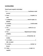 Verbes réfléchis (French Reflexive verbs) Passé composé Worksheet 4 ...