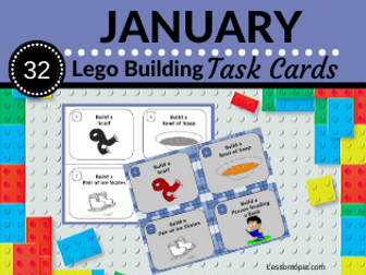 Winter Bundle of LEGO Building Challenges by lessontopia | Teaching ...