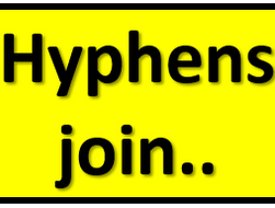 HYPHENS | Teaching Resources