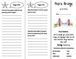Pop's Bridge Trifold - Imagine It 4th Grade Unit 5 Week 5 | Teaching ...