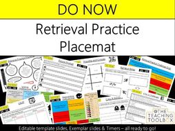 Do Now Retrieval Practice - Retrieval Practice Placemat | Teaching ...