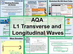 GCSE Physics Longitudinal and Transverse Waves AQA T6 Lesson and ...
