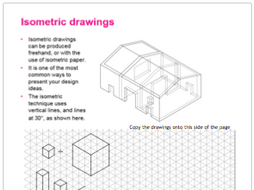 Isometric worksheet | Teaching Resources