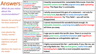 HOW TO WRITE A REVIEW: IGCSE English as a Second Language No-prep ...